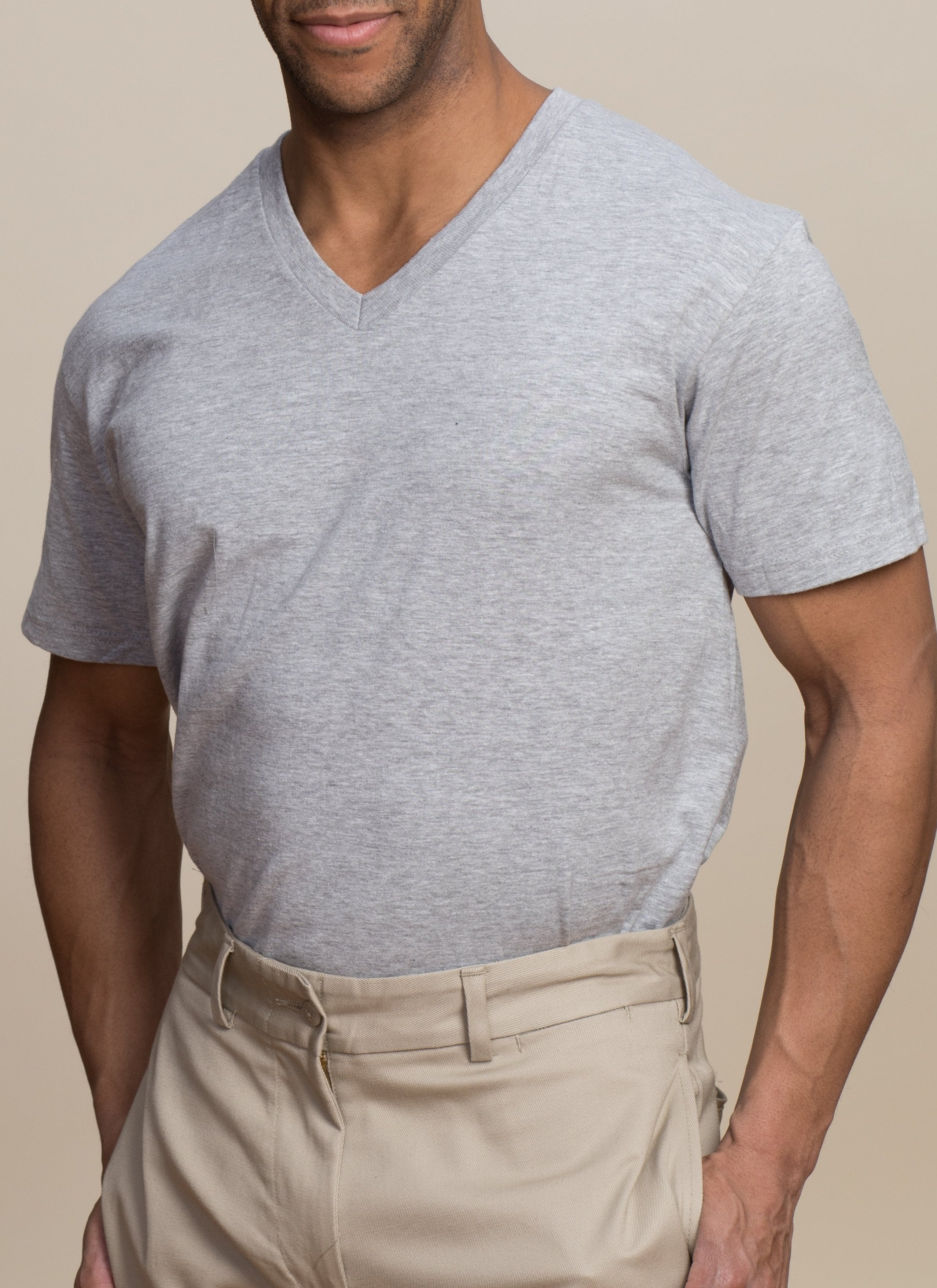Lightweight 100% Cotton V-Neck Undershirts Made In USA | Goodwear USA